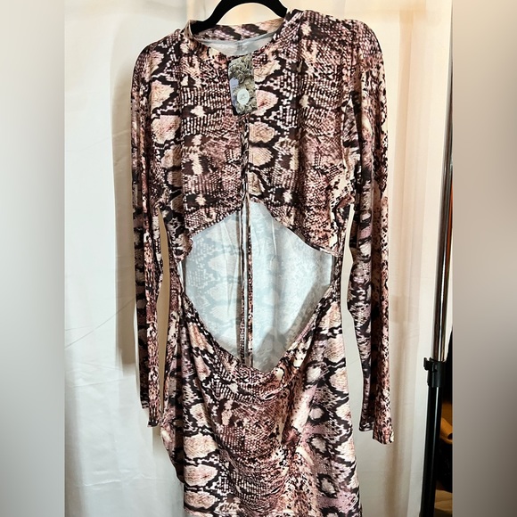 Soft Divine | Dresses | Snake Print Plus Size Short Dress | Poshmark